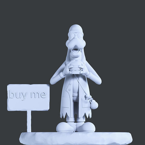 Tramp Goofy 3D model 3D printable | CGTrader