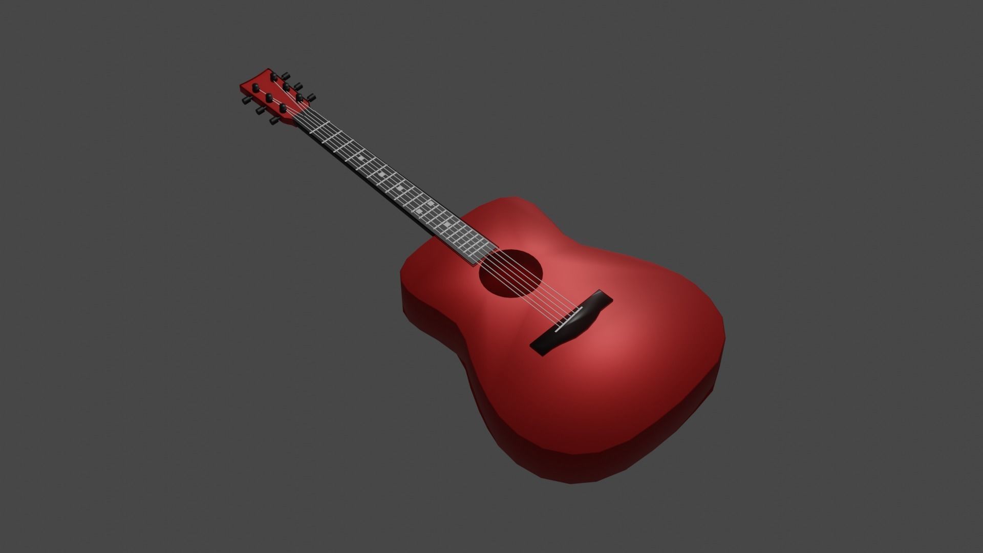 Guitar free 3D model | CGTrader