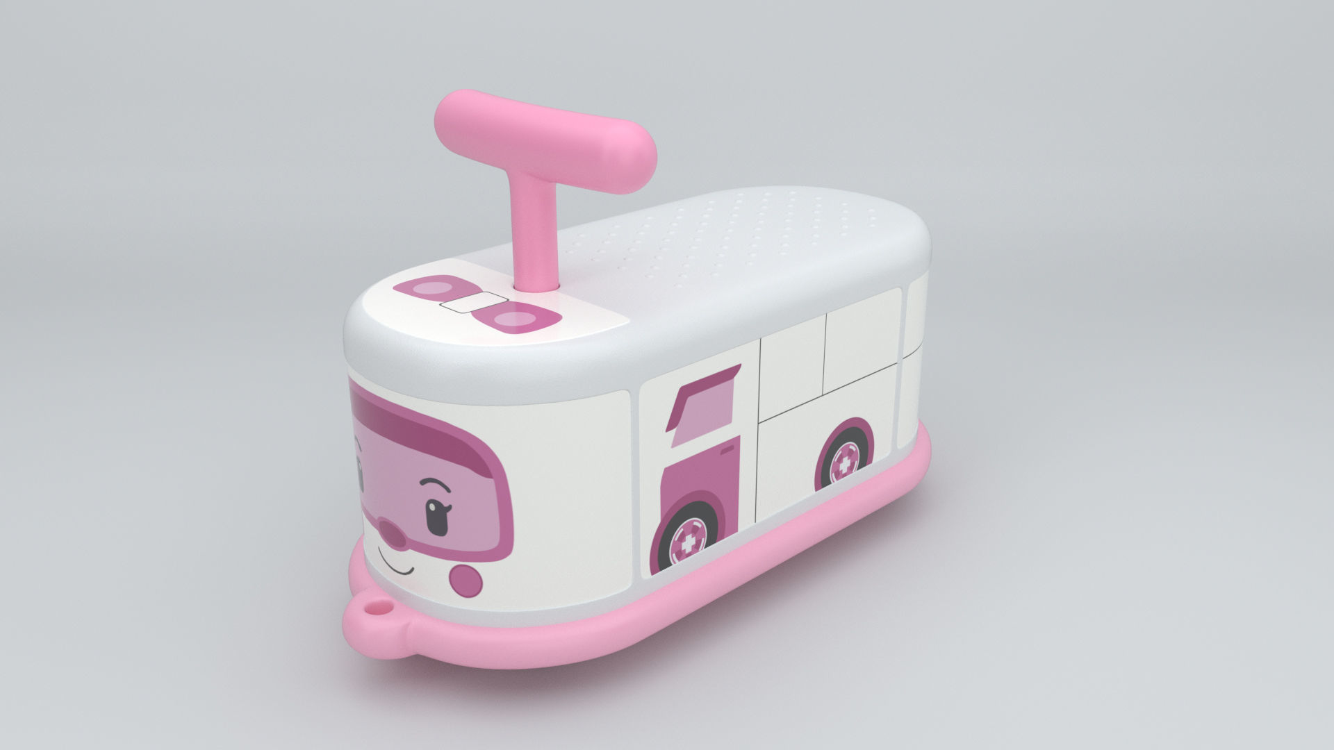 Ambulance Toy Push Car 3D model | CGTrader