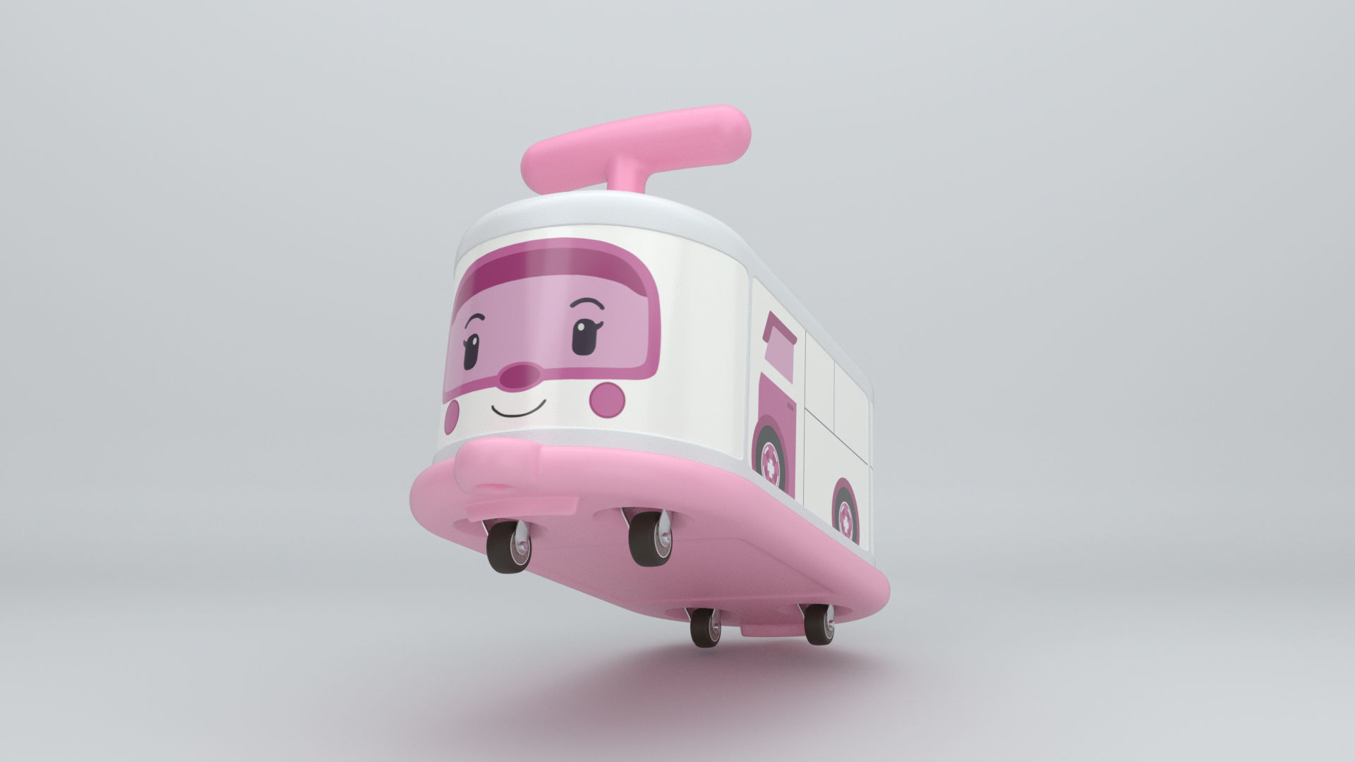 Ambulance Toy Push Car 3D model | CGTrader