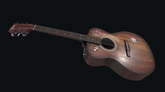 3D model Guitar VR / AR / low-poly | CGTrader