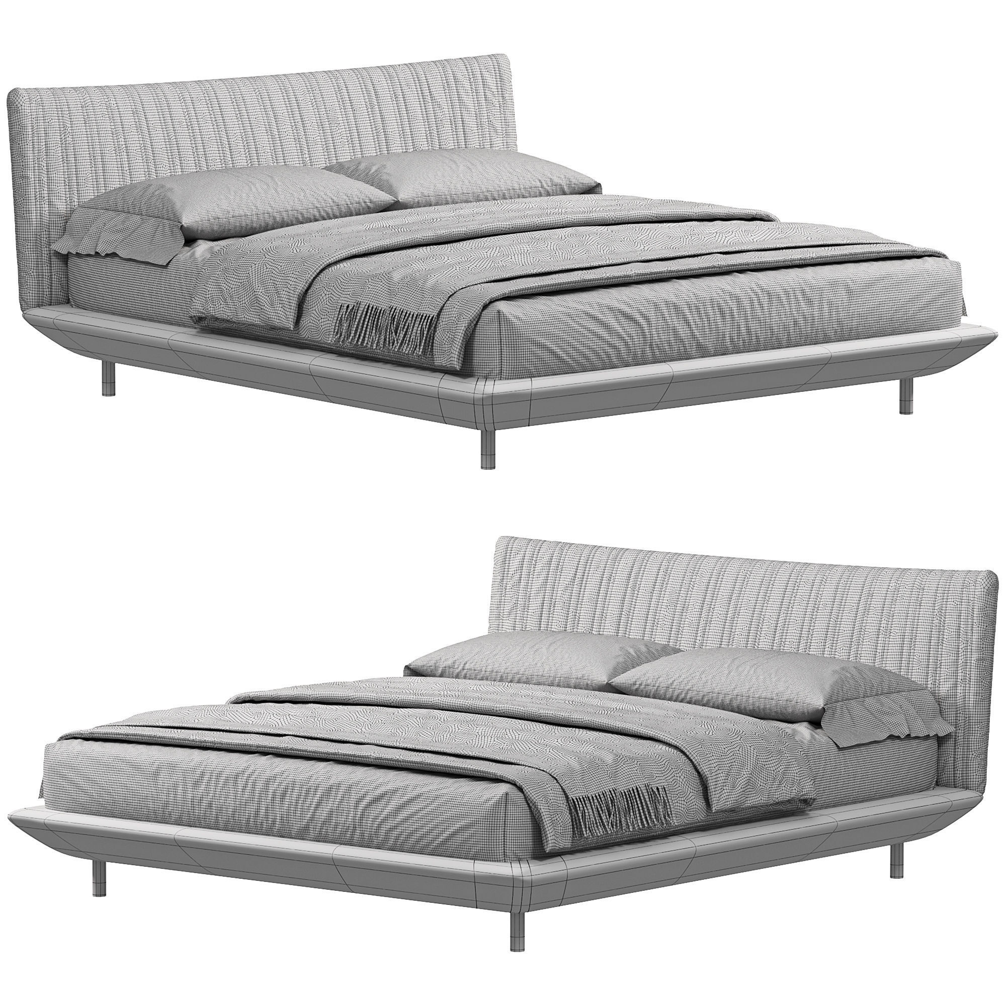 SHELLON BED By Desiree 3D model | CGTrader