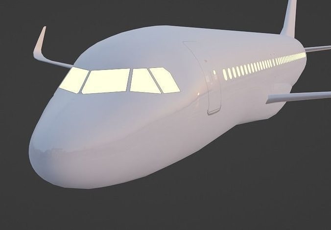 Unfinished Airbus A320 READ DESCRIPTION PLEASE 3D model | CGTrader