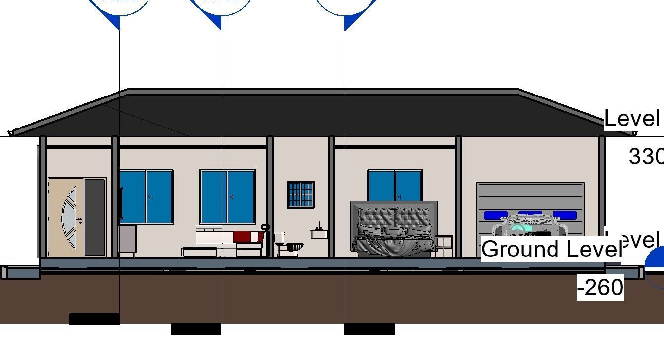 3D model 3 Bedroom House plan Model VR / AR / low-poly | CGTrader