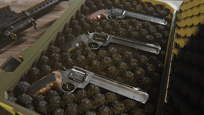 3D model Magnum 44 revolver VR / AR / low-poly | CGTrader