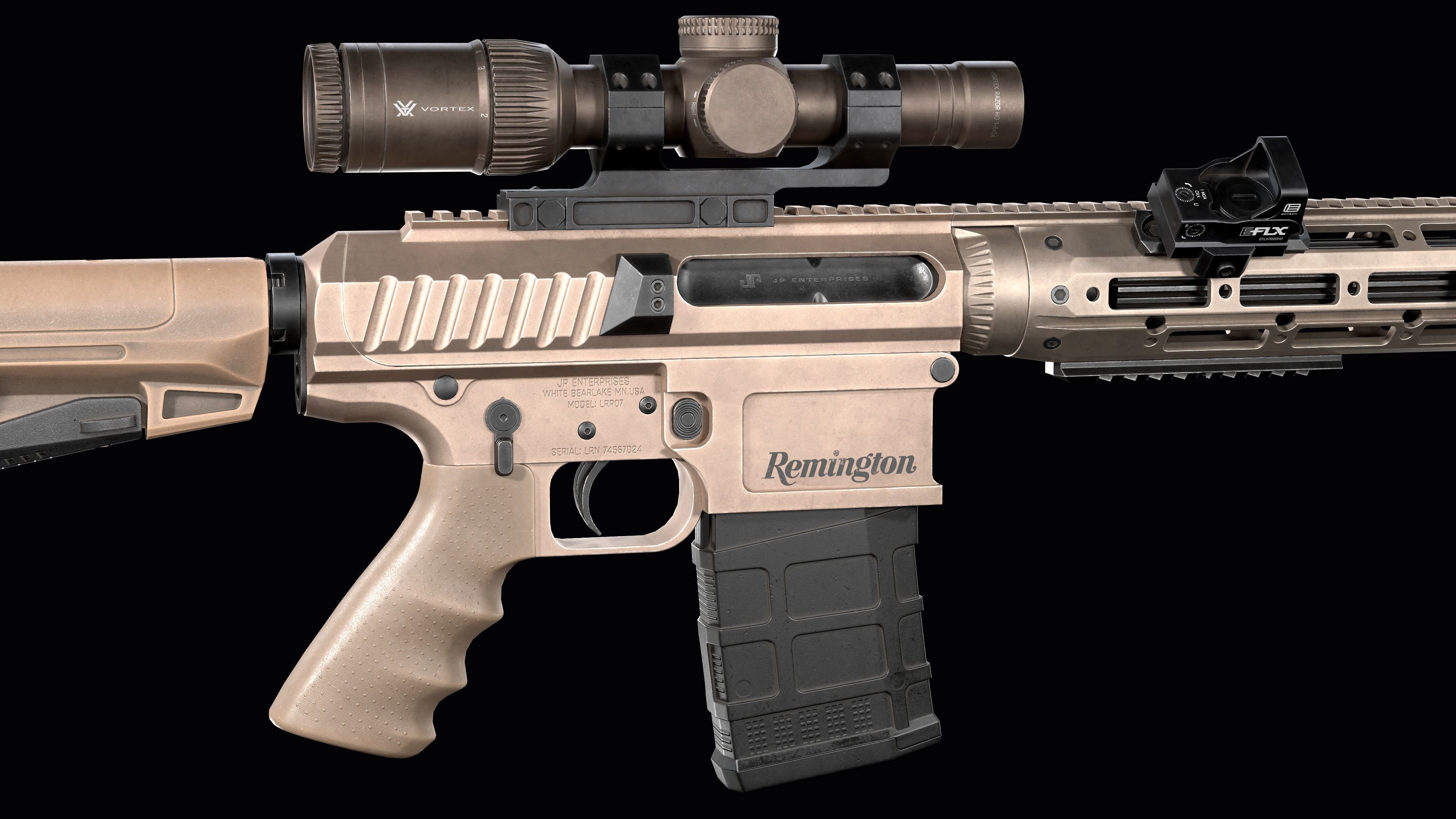 3D model Tactical modular sniper rifle Remington R11 RSASS VR / AR ...