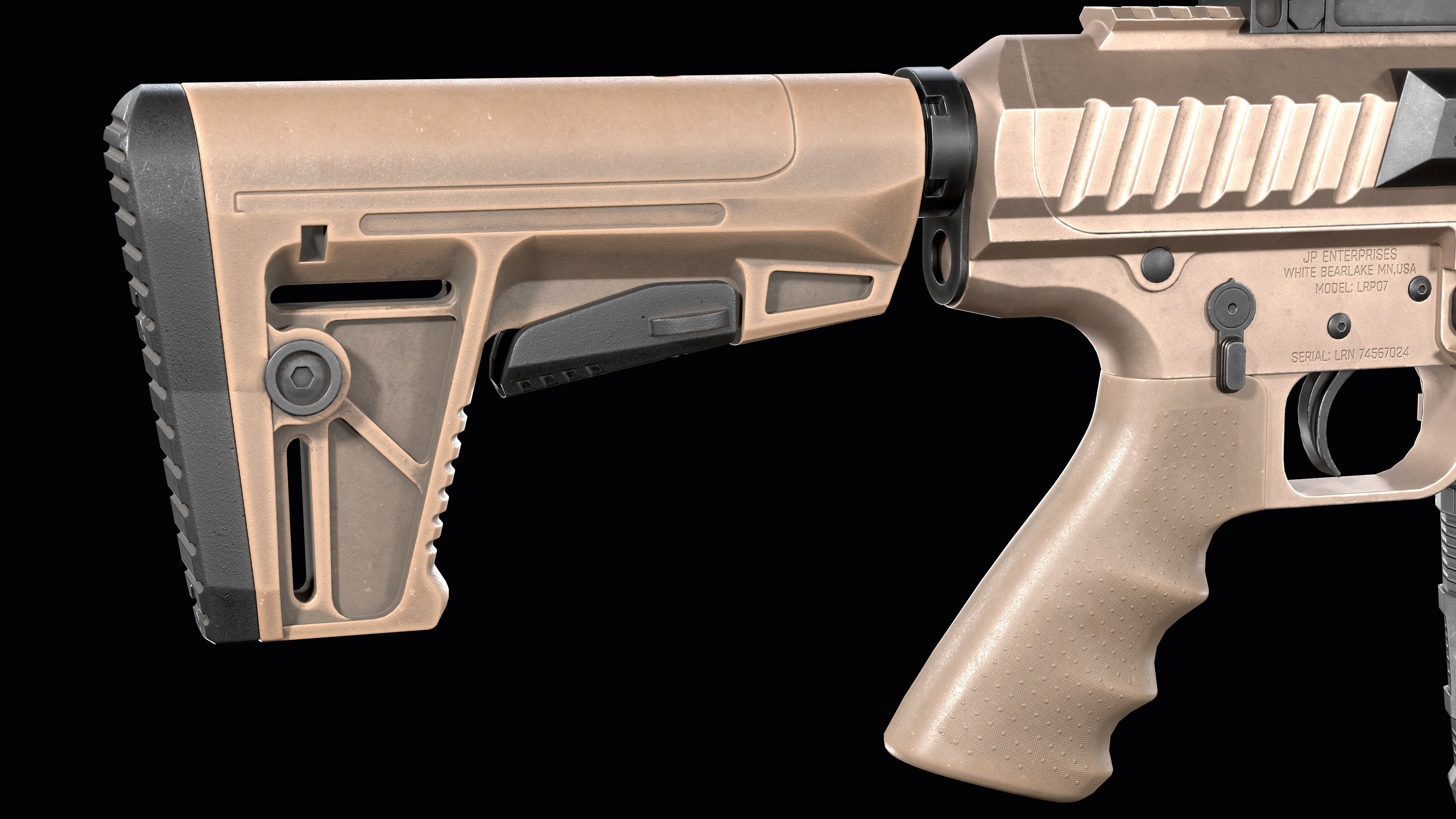 3D model Tactical modular sniper rifle Remington R11 RSASS VR / AR ...