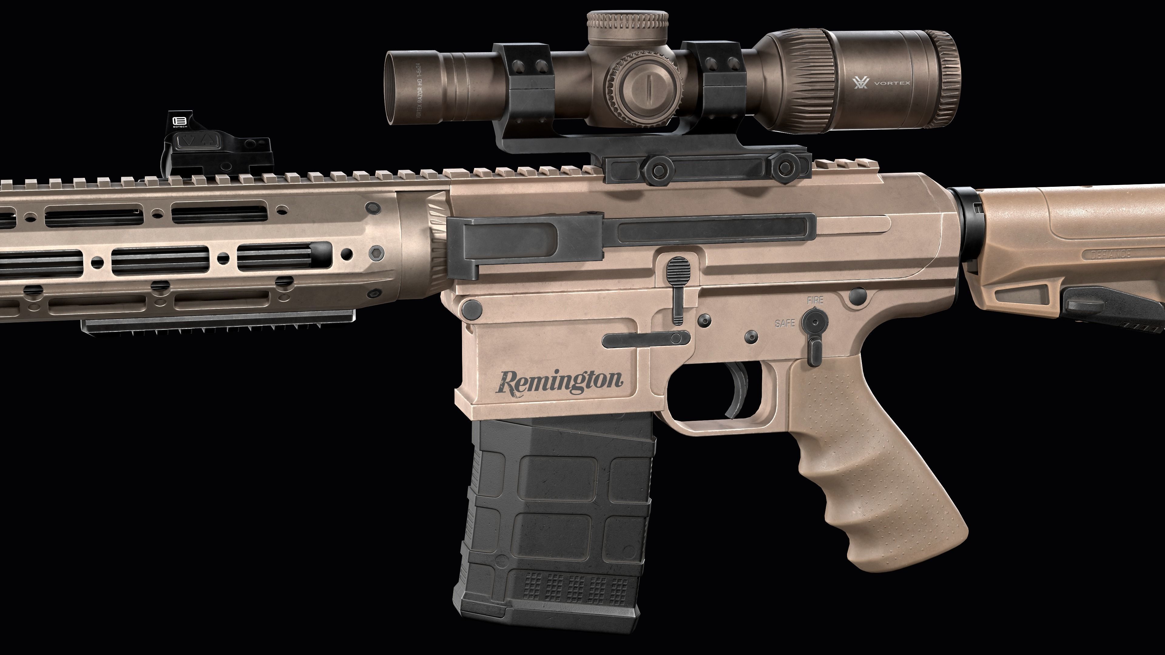 3D model Tactical modular sniper rifle Remington R11 RSASS VR / AR ...