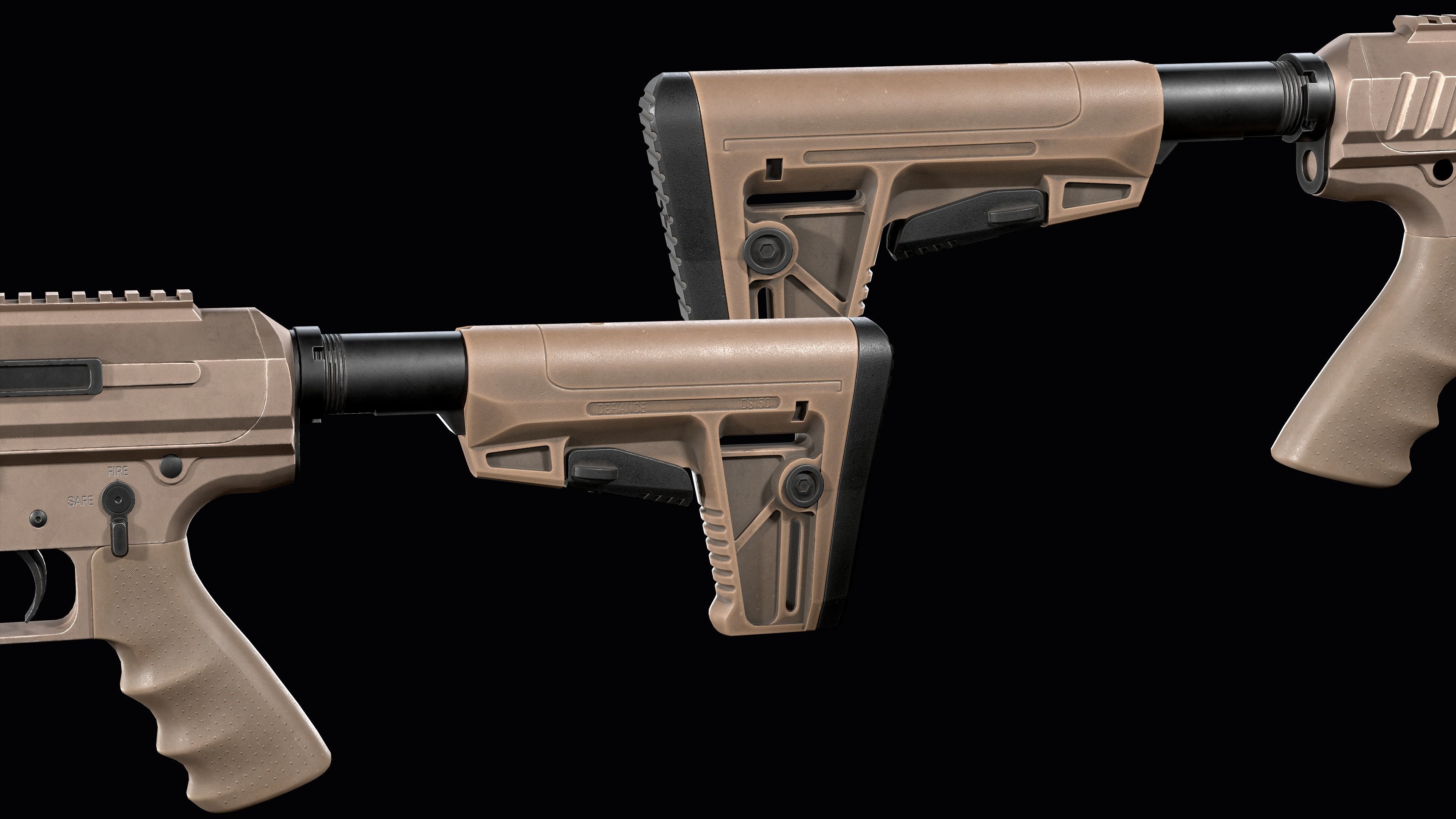 3D model Tactical modular sniper rifle Remington R11 RSASS VR / AR ...