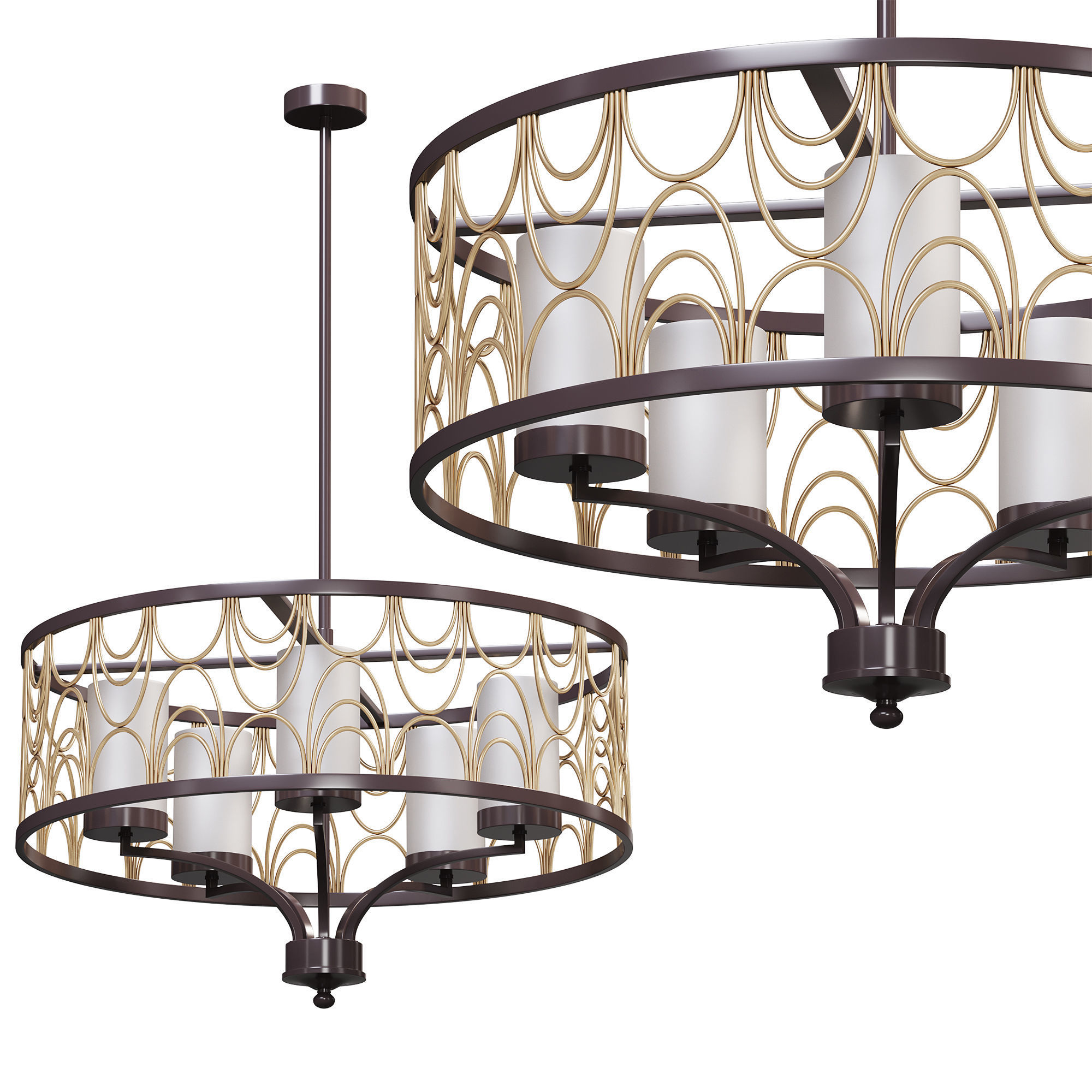 Cirrine Chandelier by lightology 3D model | CGTrader