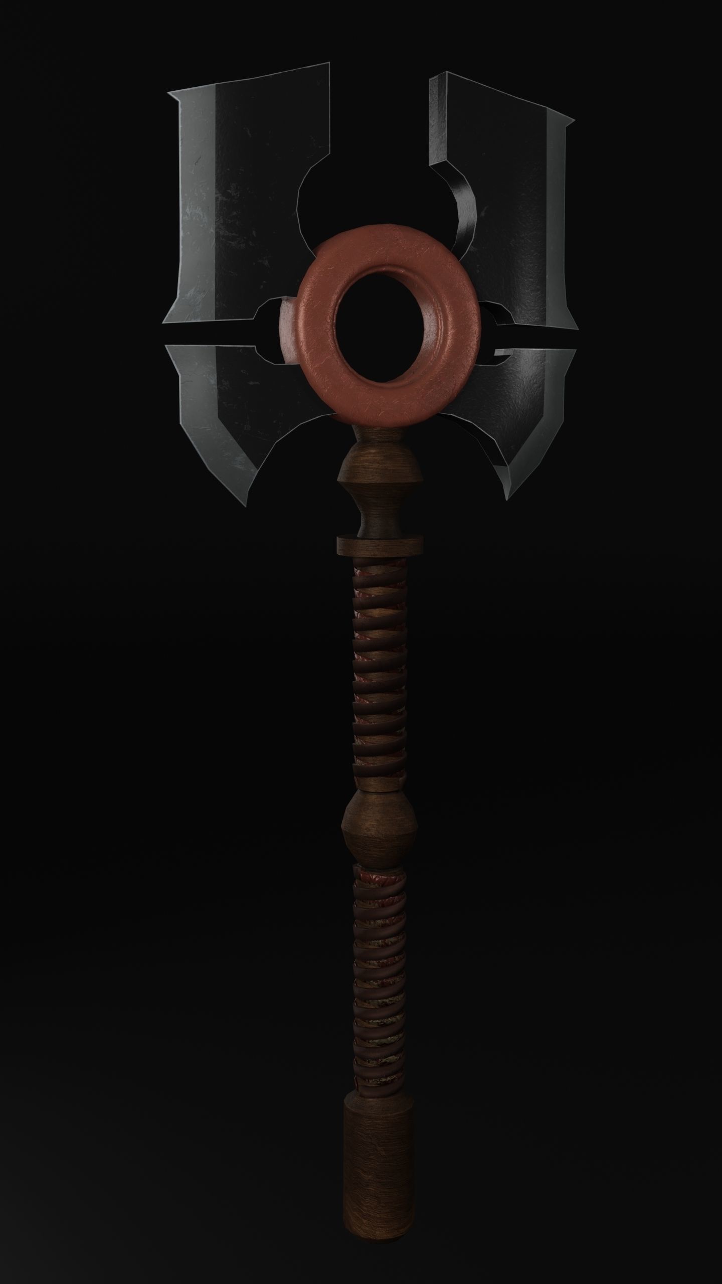 3D model Great Axe Two Faced VR / AR / low-poly | CGTrader