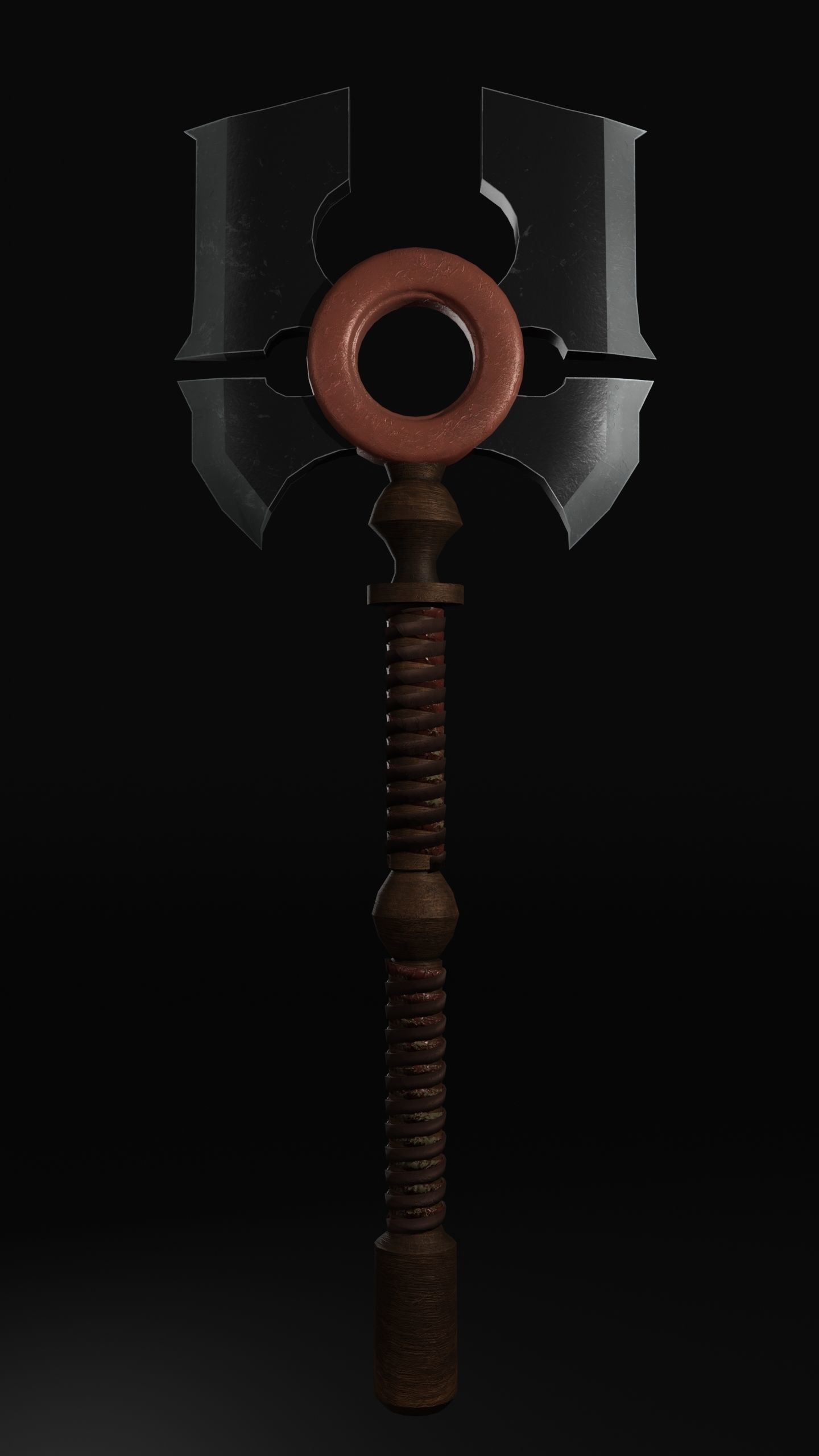 3D model Great Axe Two Faced VR / AR / low-poly | CGTrader