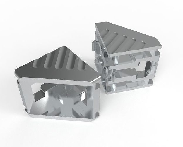 Connecting element for a 45x45 mm machine profile 3D model | CGTrader