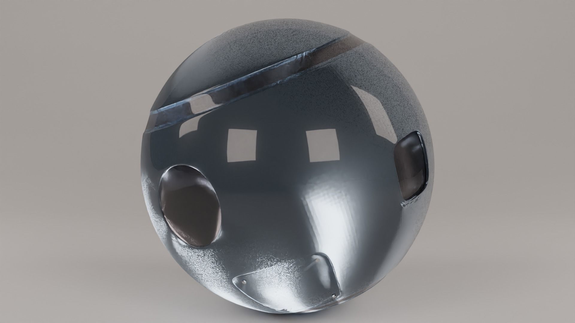 Spherical Robot 3D model rigged | CGTrader