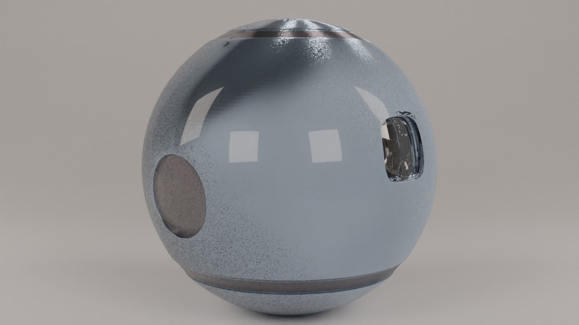Spherical Robot 3D model rigged | CGTrader