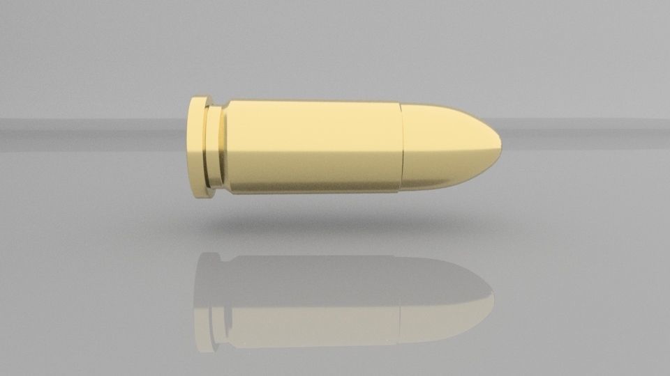 Golden Bullet 3D model | CGTrader