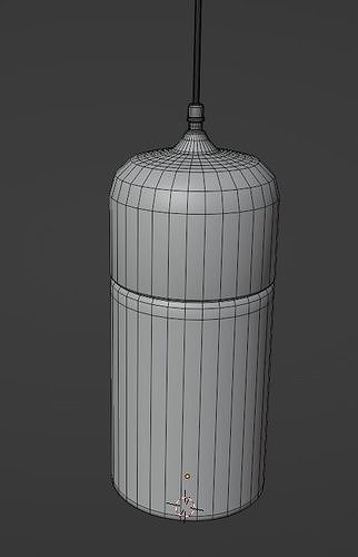 Hanging Light Long Cylinder 3D model | CGTrader