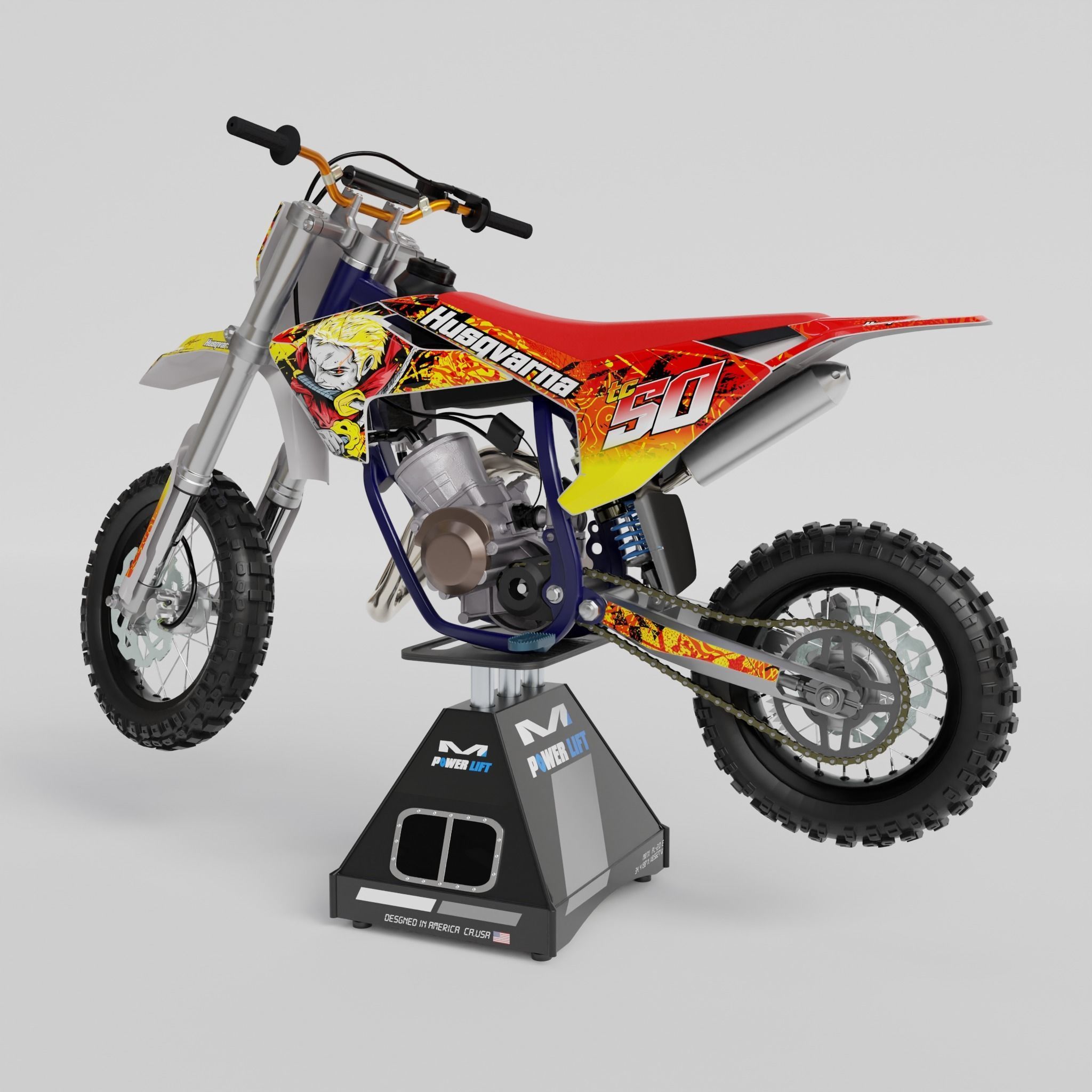 HUSQVARNA TC 50 3D model | CGTrader