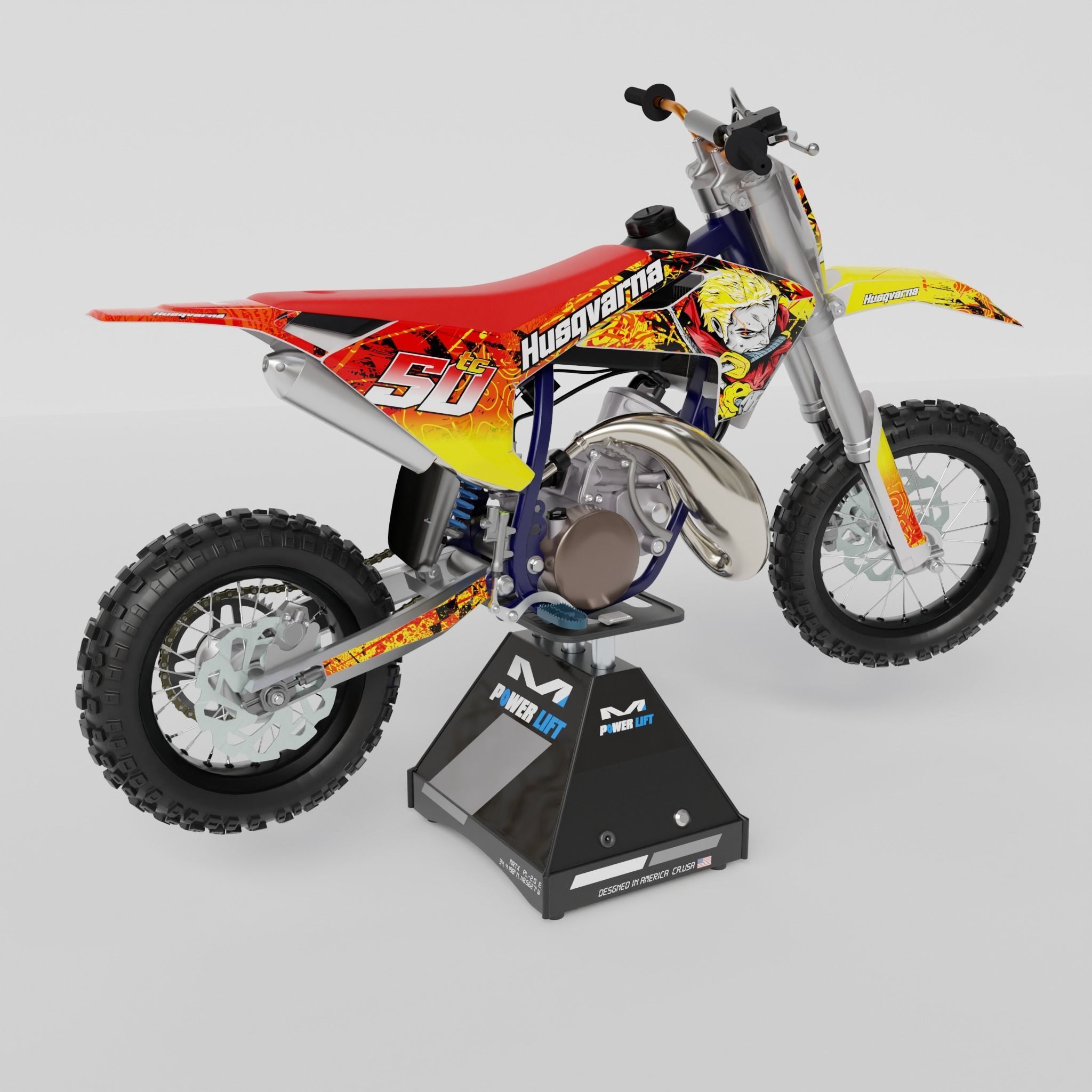 HUSQVARNA TC 50 3D model | CGTrader