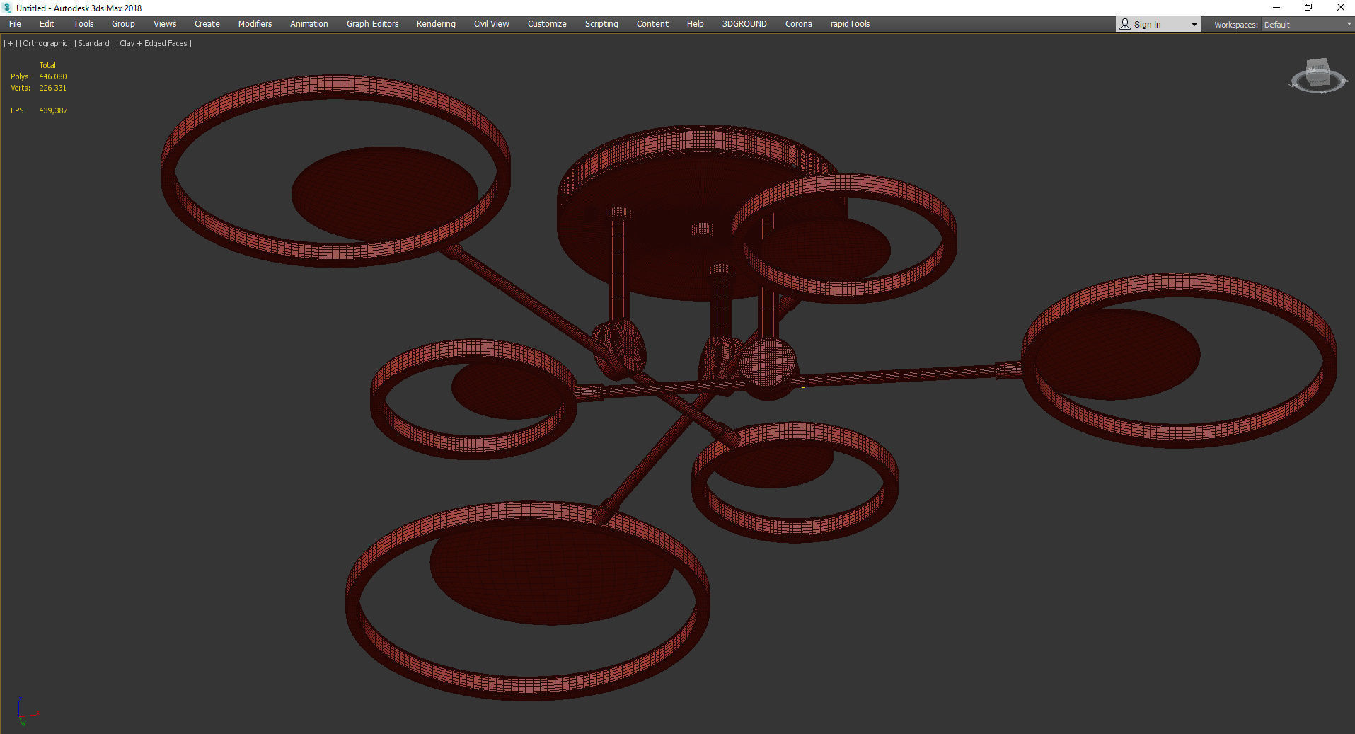 3D model COSMO NAP BRASS SPIDER VR / AR / low-poly | CGTrader