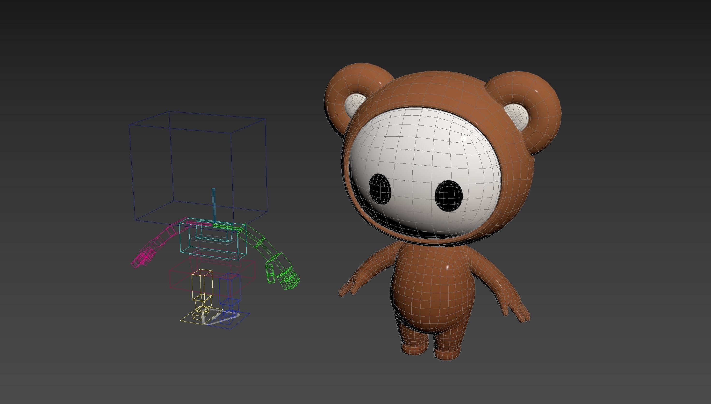 Character253 Rigged Mascot 3D model rigged | CGTrader