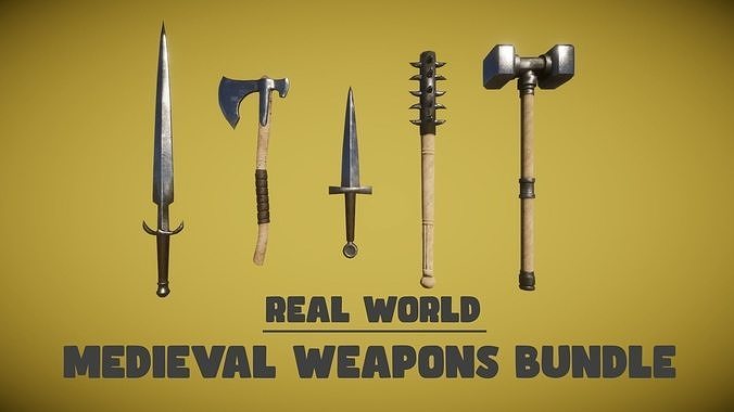 3D model Real World - Medieval Weapons Bundle VR / AR / low-poly | CGTrader