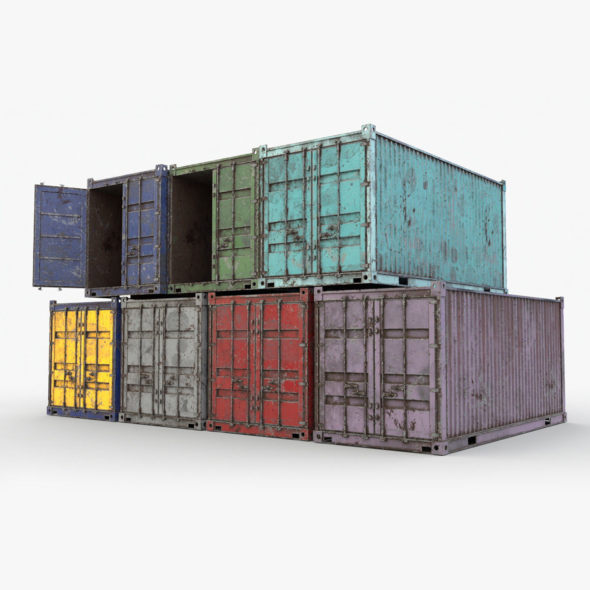 4k Shipping Container 3D model | CGTrader