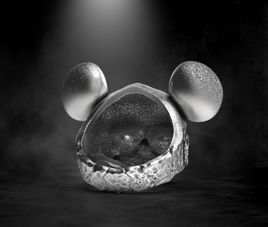 Mickey Mouse head ring 3d model for 3d printing 3D print model 3D model ...