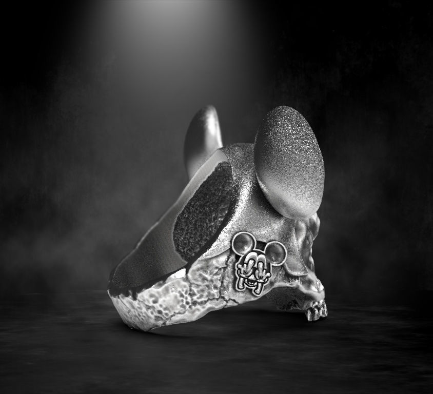 Mickey Mouse head ring 3d model for 3d printing 3D print model 3D model ...