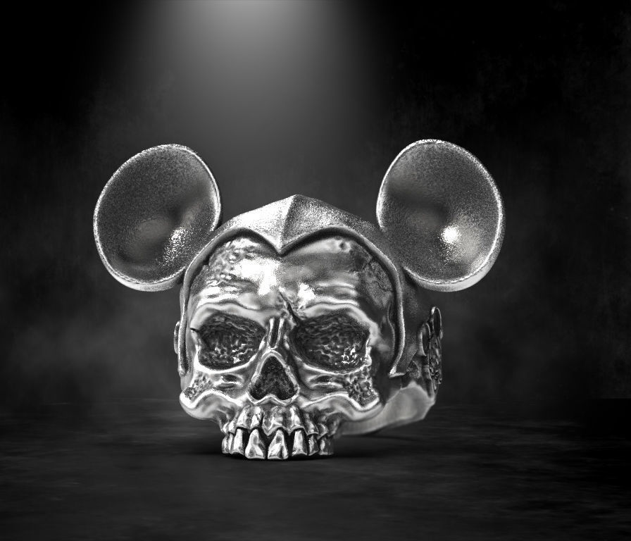Mickey Mouse head ring 3d model for 3d printing 3D print model 3D model ...