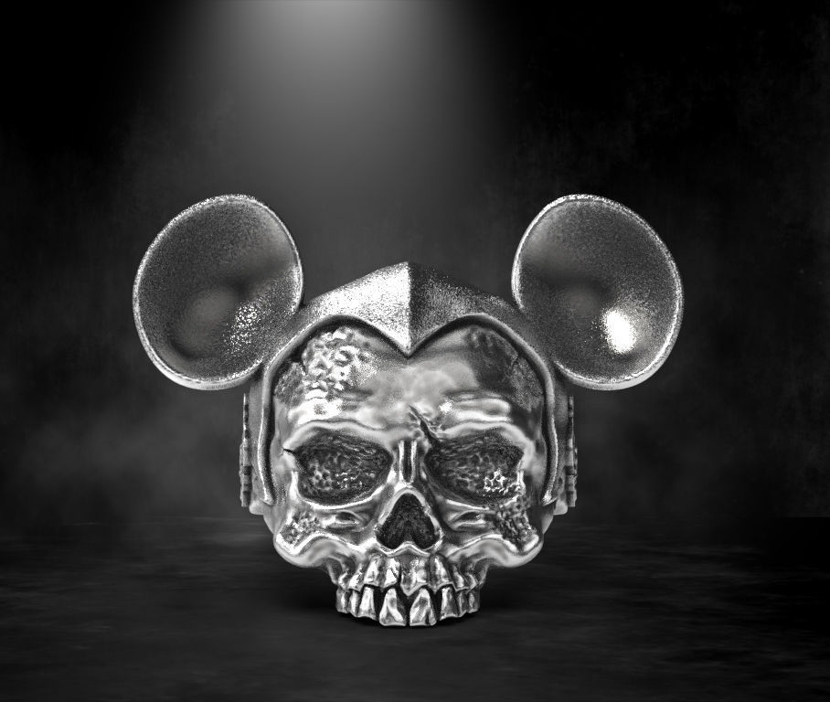 Mickey Mouse head ring 3d model for 3d printing 3D print model 3D model ...