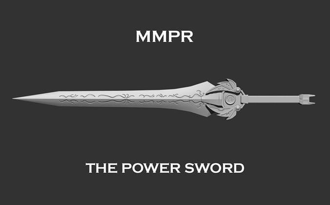 Power rangers Legacy Red Ranger Sword 3D model 3D printable | CGTrader