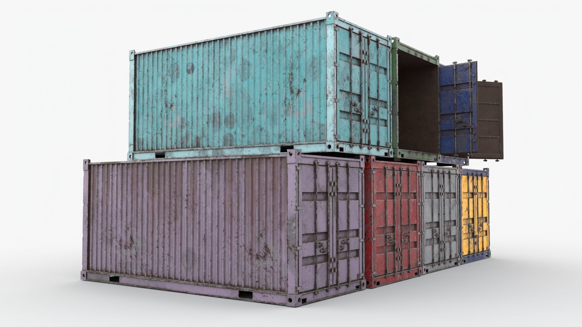 Realistic Shipping Container 3D model | CGTrader