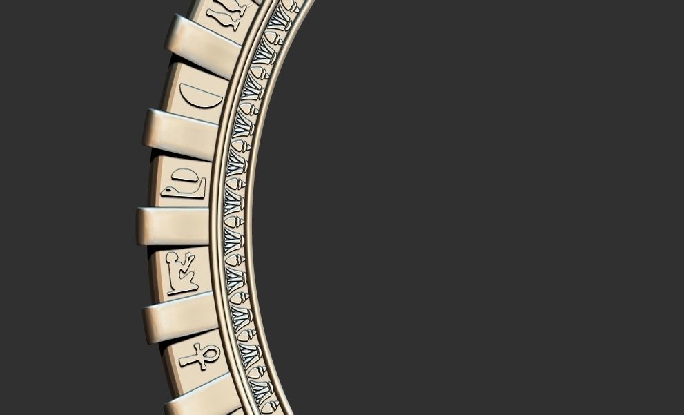 Egyptian Pharaonic Mirror Frame 3D printable cnc model 3D model 3D ...