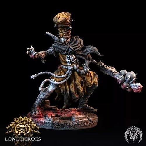 Shadow Monk 3D model 3D printable | CGTrader