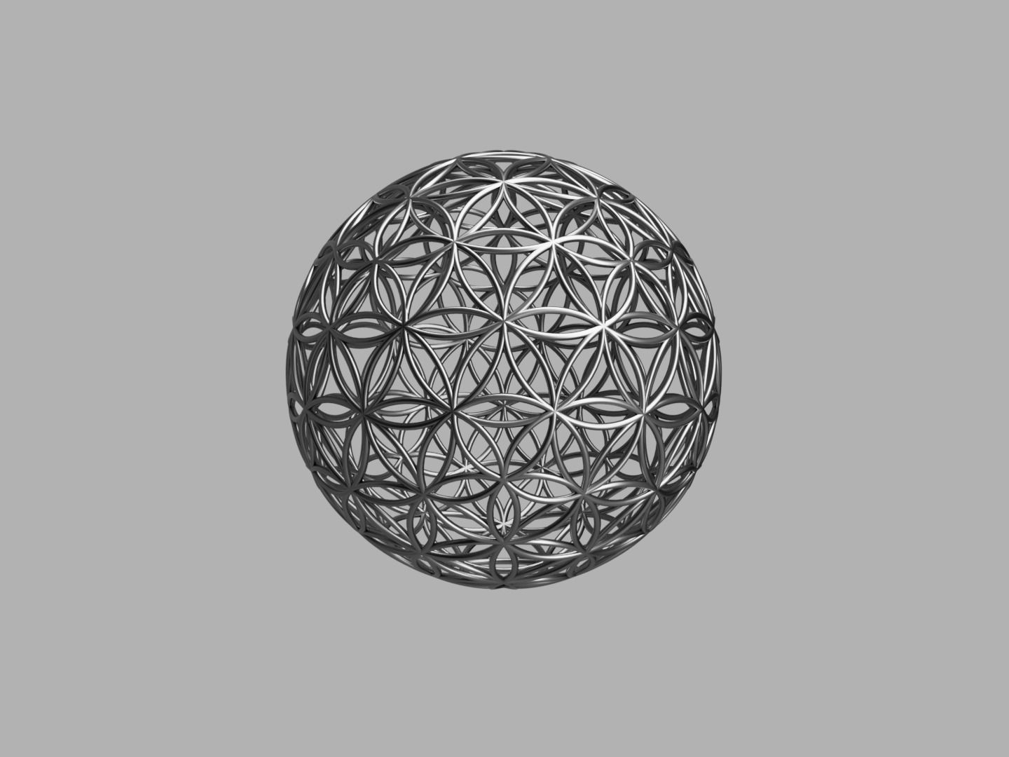 Flower of Life Sphere 3D Model 3D model 3D printable | CGTrader