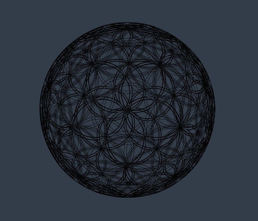 Flower of Life Sphere 3D Model 3D model 3D printable | CGTrader