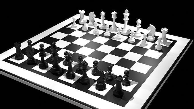 Plastic and Wooden ChessMate 3D model | CGTrader