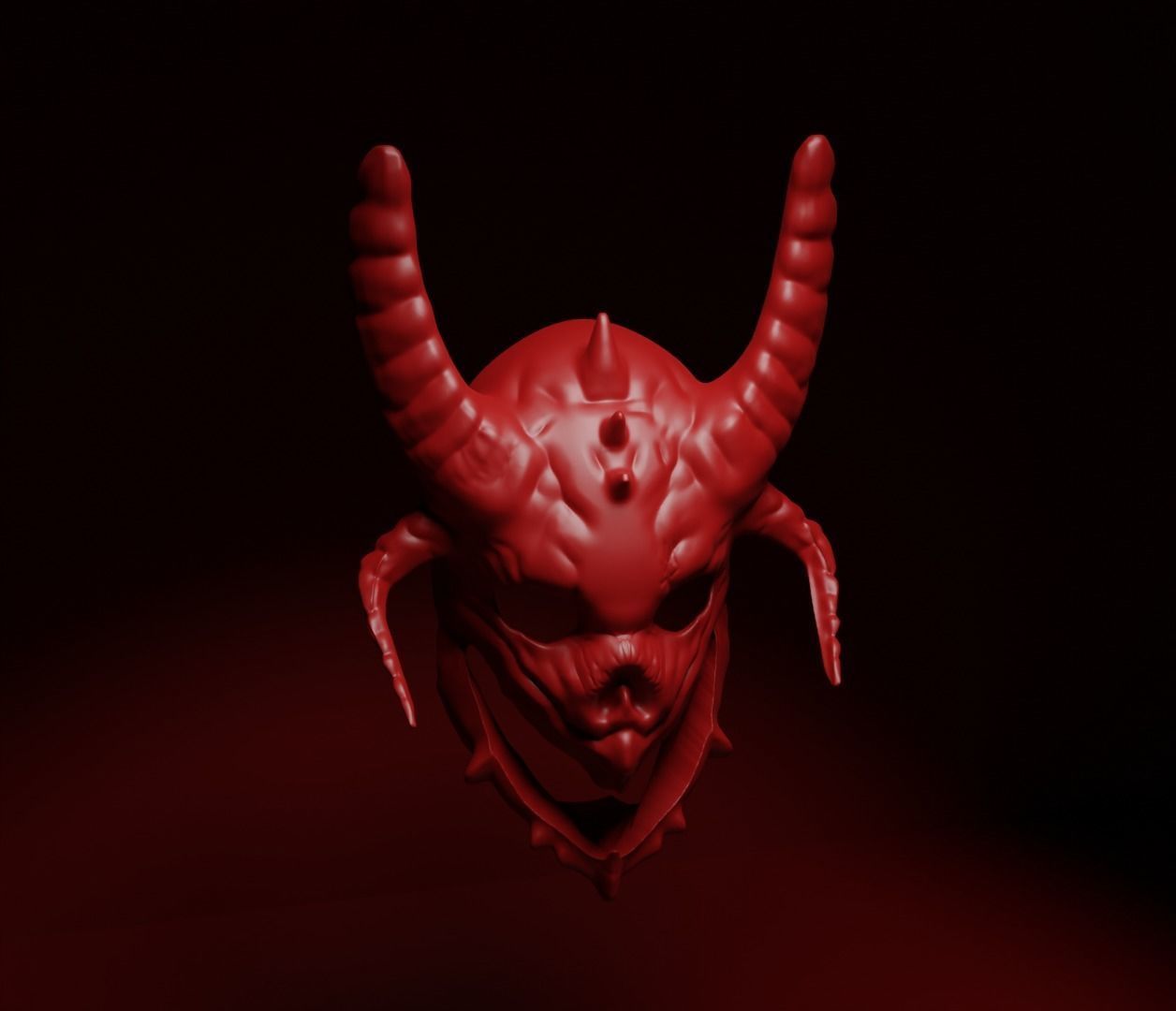 Devil Doom Game Cosplay Mask - Costume Mask free 3D model 3D printable ...