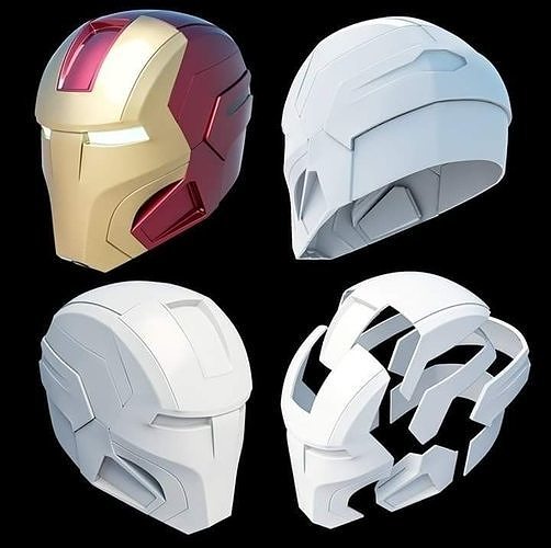 Iron Man Faceplate Template