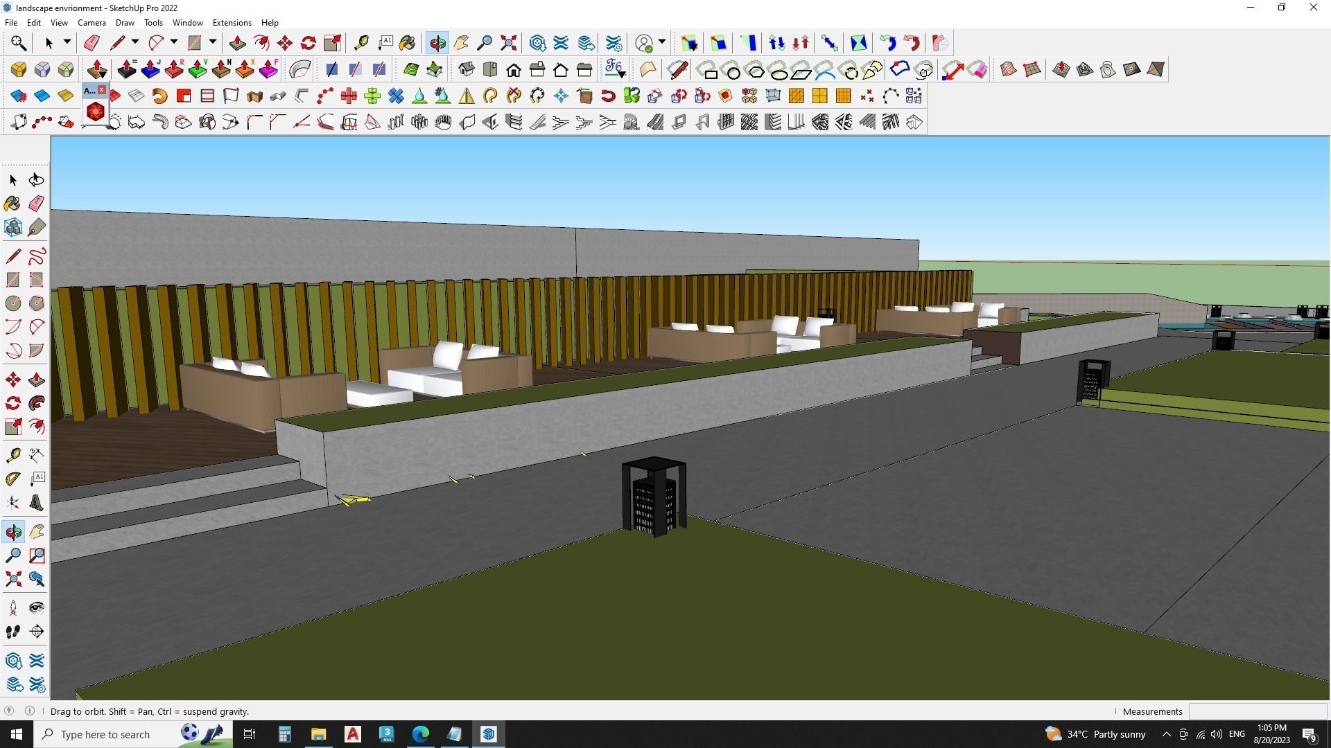 Building entrace outer environment model 3D model | CGTrader
