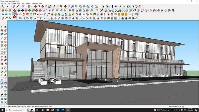 Business Building 3d