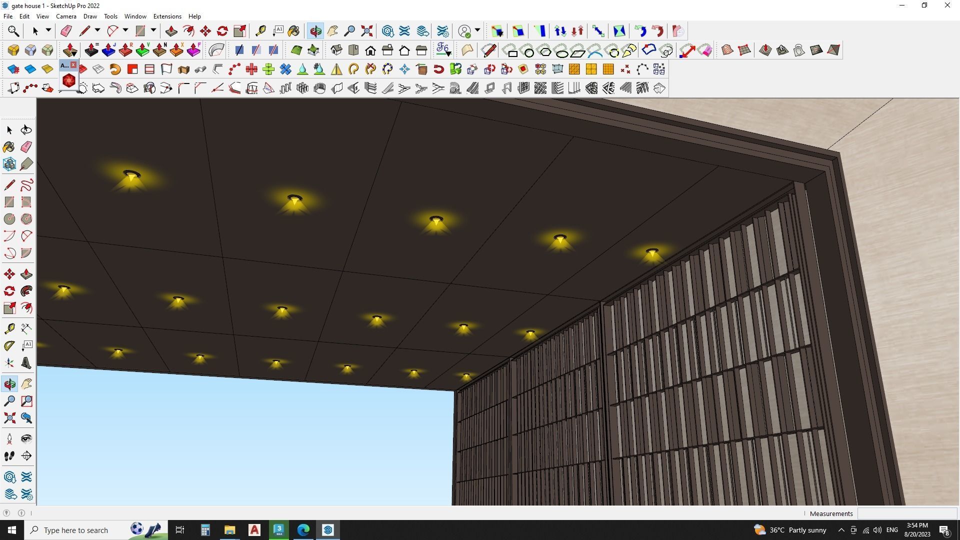 Modern gate house 3d model 3D model | CGTrader