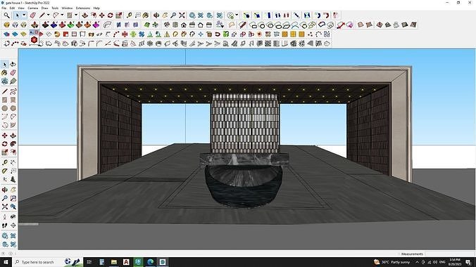 Modern gate house 3d model 3D model | CGTrader