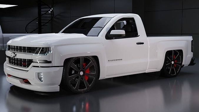 Chevrolet Silverado Z71 Single Cab Modified 3D model | CGTrader