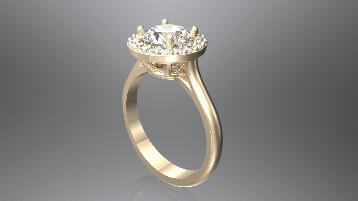 Simple Halo ring 3d model for 3d print 3D model 3D printable | CGTrader