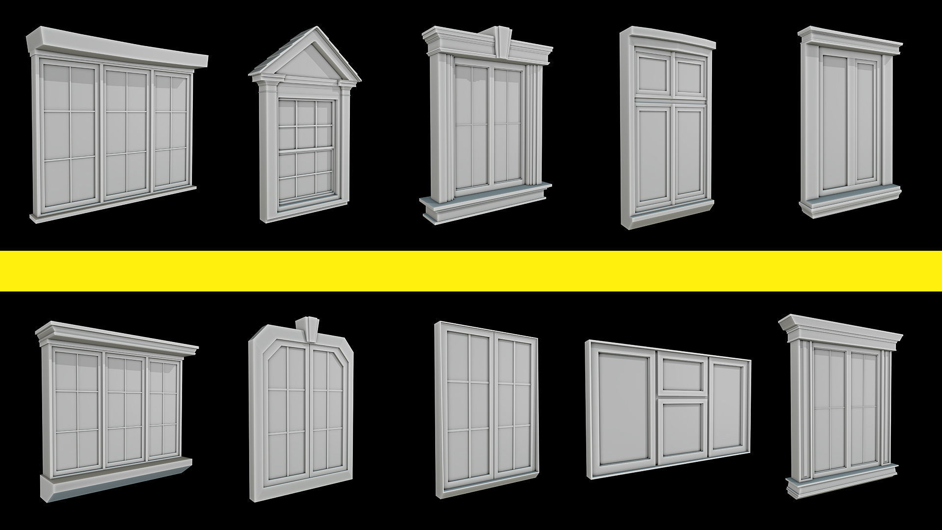 15 Realistic Windows GameReady And Lowpoly free VR / AR / low-poly 3D ...