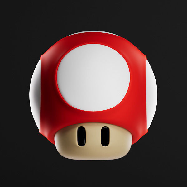 Super Mario Mushroom 1up 3D model | CGTrader