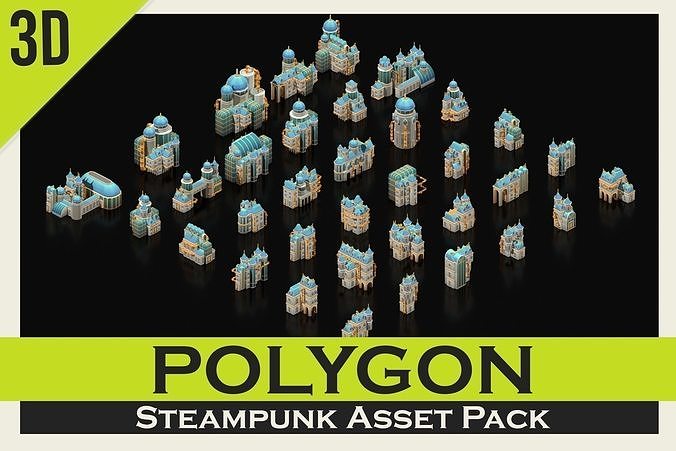 3D model Steampunk Asset pack VR / AR / low-poly | CGTrader