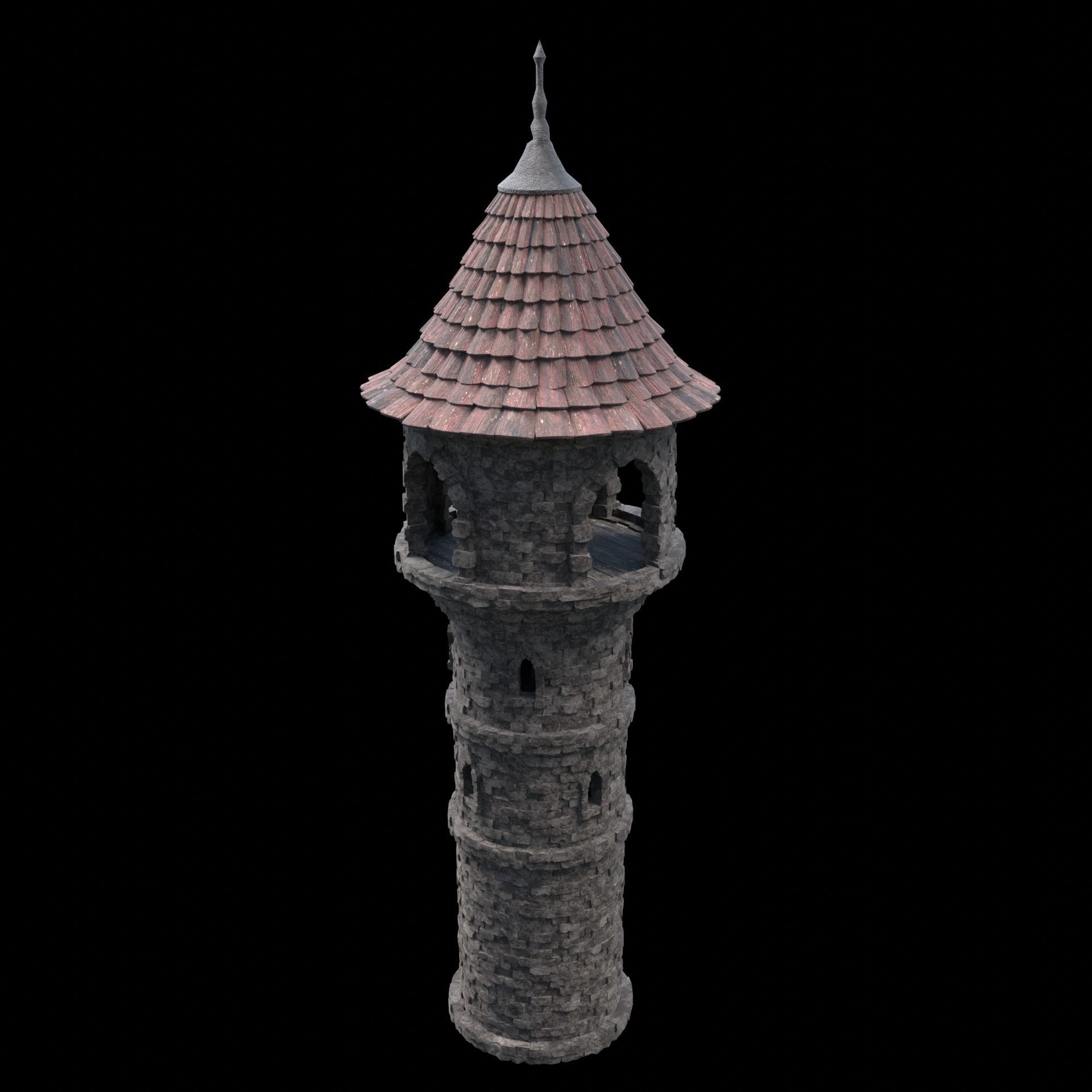 3D model MAGE WIZARD TOWER ANCIENT MAGIC TURRET CASTLE SORCERY AAA VR ...